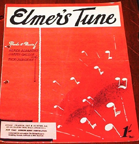 Elmers Tune 1941 Forties WW2 Sheet Music Jazz Dance Band Large Sheet ...