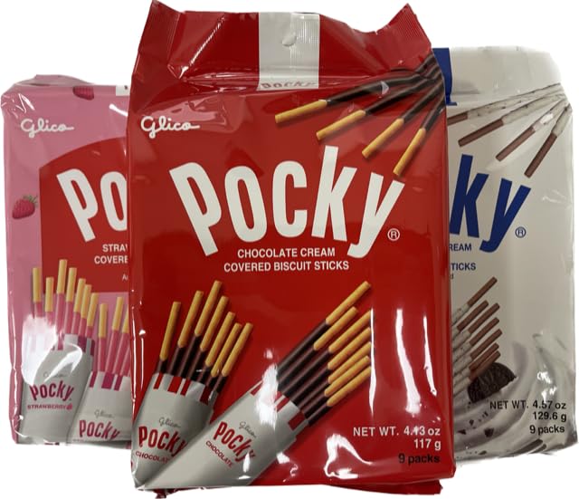 Amazon.com: Pocky Sticks Japanese Snacks Variety Pack of 3.Asian Snacks ...