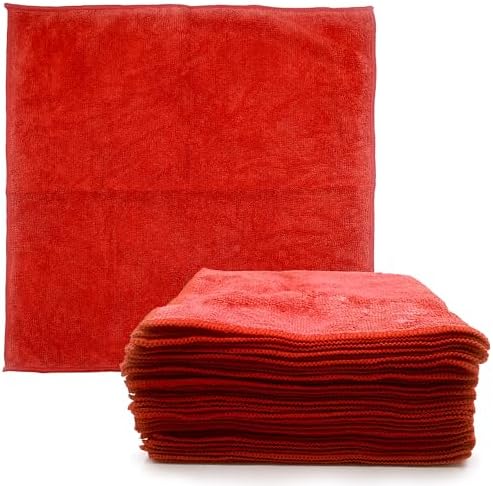 Microfiber Cleaning Cloth, Large Size 40x40cm, Super Absorbent Lint ...