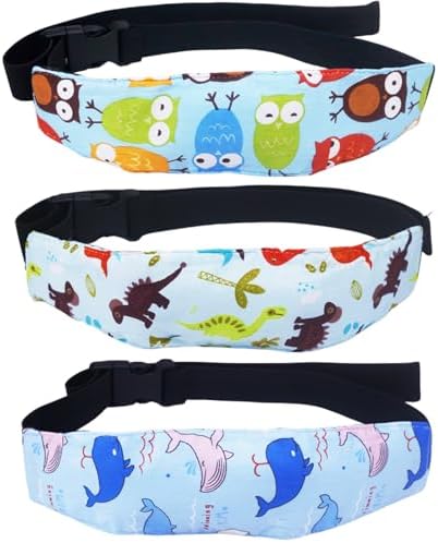 Amazon.com: Naturahand 3 Pcs Baby Head Support Band for Stroller Car ...