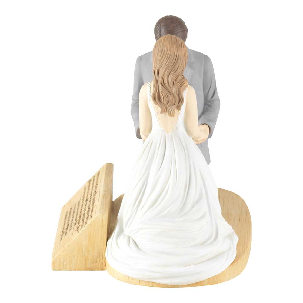 Wedding Couple Cake Topper African Guardian Angel Praying Angel