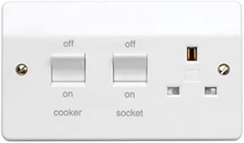 MK 45A Double Pole Cooker Switch & Switchsocket Outlet : Amazon.co.uk ...