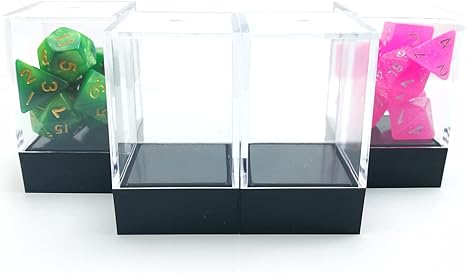 Amazon.com: Classic Brick Box for RPG Dice, Clear Plastic Dice Box ...