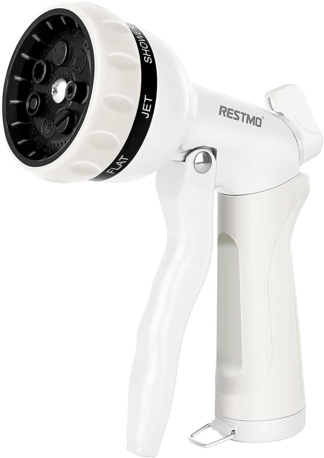 Amazon.com : RESTMO Garden Hose Nozzle, Heavy Duty Metal Water Hose Nozzle with 7 Adjustable ...