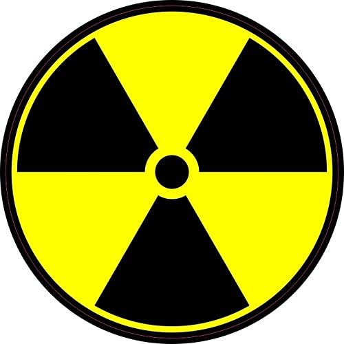 Amazon.com: StickerTalk Radioactive Nuclear Symbol Vinyl Sticker, 4.5 ...