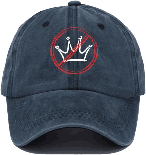 No Kings Cap No Kings in America Crown Protest Stop Sign Graphic Unisex ...
