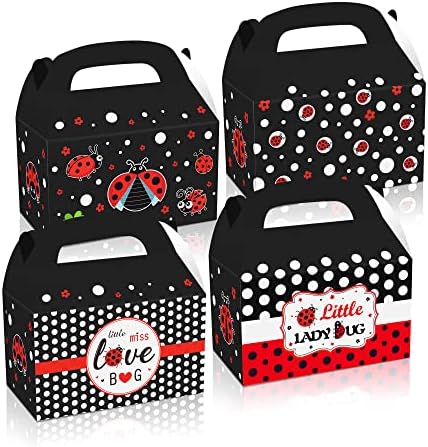 Amazon.com: Outus 30 Pieces Ladybug Party Supplies Ladybug Party Favor ...