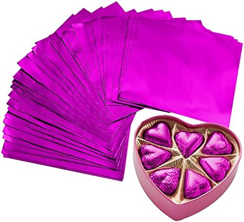 Amazon.com: VESTARUVOT 200PCS Foil Candy Wrappers, 3.9x3.9 inches ...