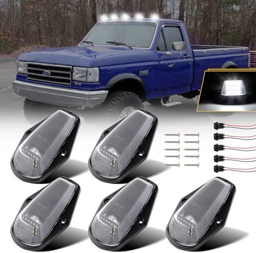 Amazon.com: POPMOTORZ 5PCS White LED Cab Roof Light Roof Top Clearance ...