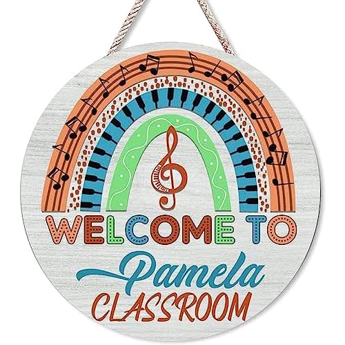 Amazon.com: Personalized Welcome To Music Classroom Wooden Sign, Custom ...