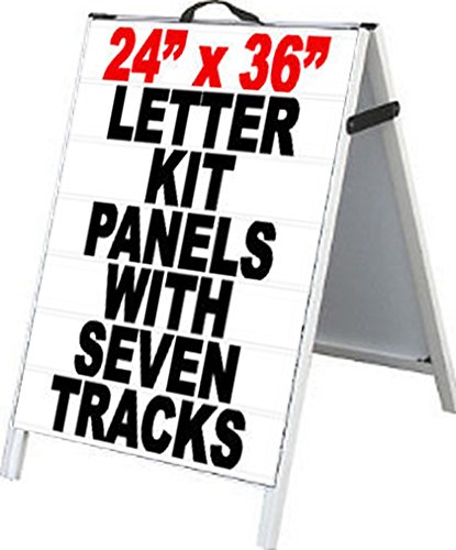 Amazon.com : PVC A-Frame 24"x36" Double Sided Sidewalk Sign w/Letter ...