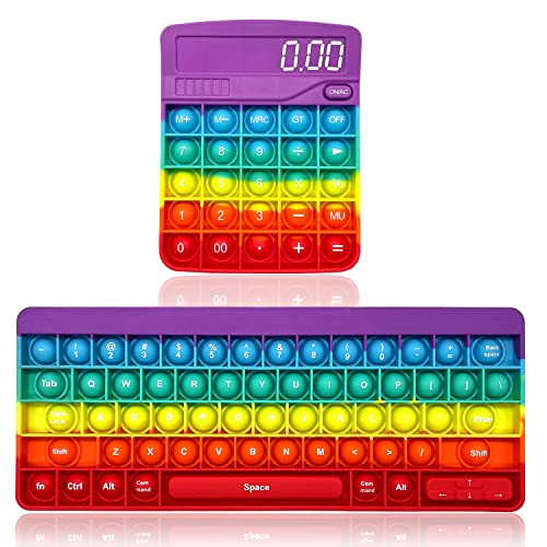 Buy Kerberk Push Pop Bubble Fidget Sensory Toys Pack, Keyboard and ...