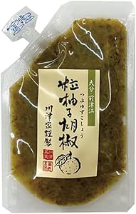 Amazon | 柚子胡椒 柚子こしょう 2P 4P (1P/60g) ゆず胡椒 ゆず 柚子 こしょう 青唐辛子 チューブ パウチ 調味料 国産 川津食品 大分県産 伊藤家の食卓 (2Pセット ...