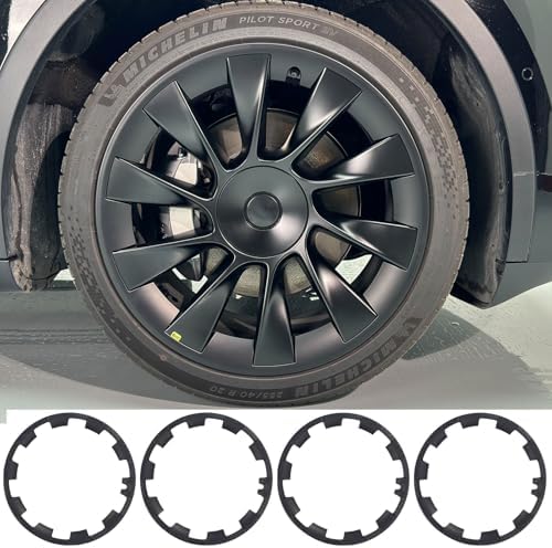 Amazon.com: BASENOR Tesla Model Y 19 Inch Wheel Rim Protector ABS Rim ...