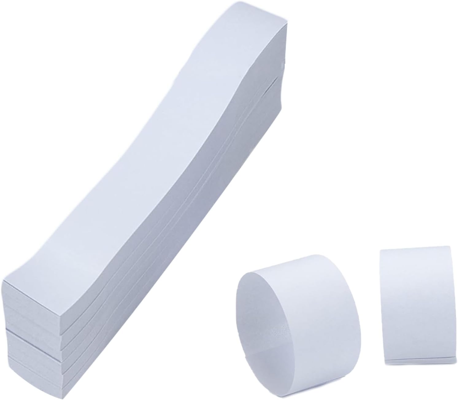 100Pcs Blank White Banknotes Bands for Cash,Banknote Paper Money Cash ...