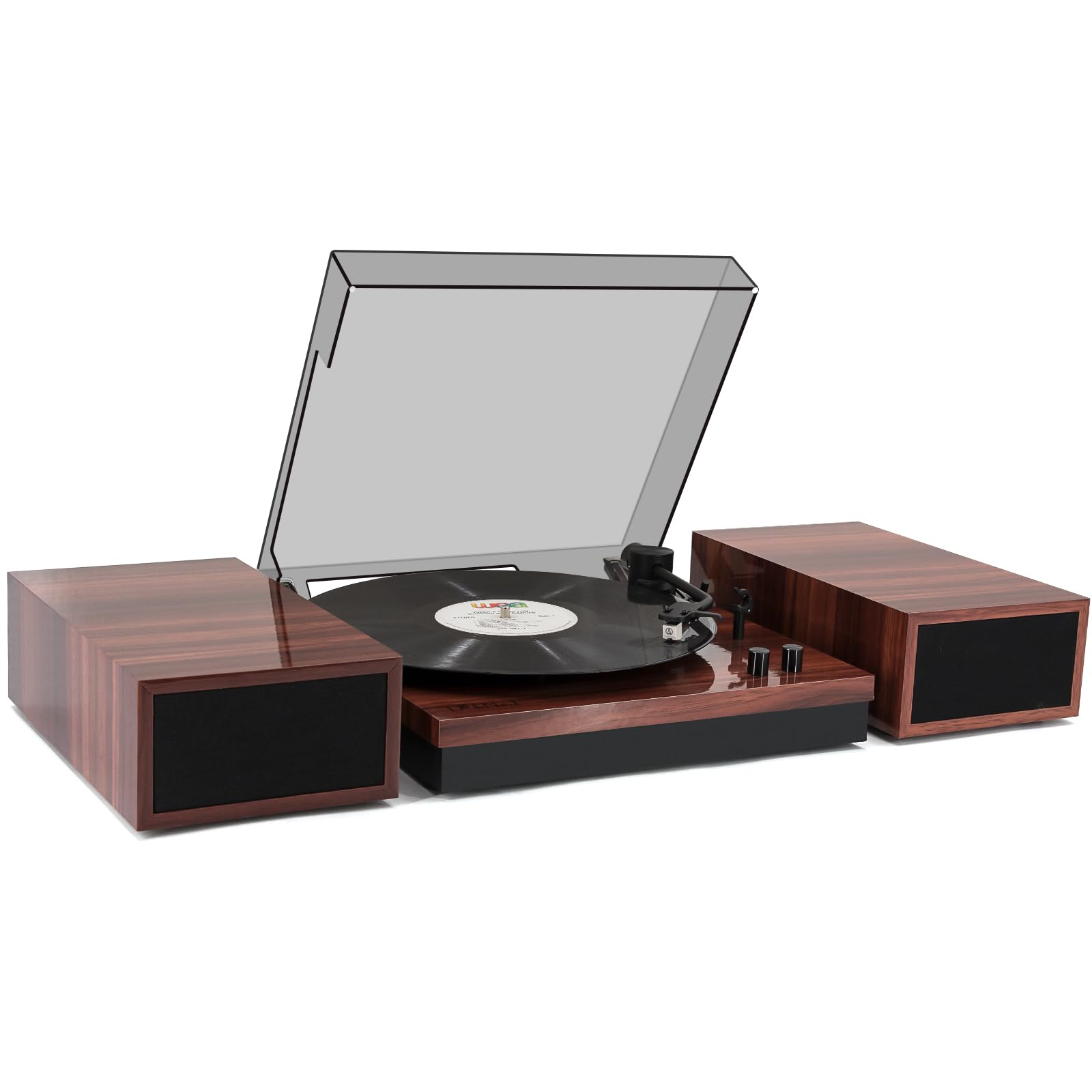 Amazon.com: Vintage Record Player with Upgraded Hi-Fi Full-Range ...