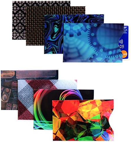 Amazon.com: Molain Colorful RFID Card Holder, 9 Pieces RFID Blocking ...