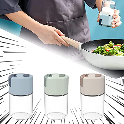 Buy Metering Salt Shaker, Glass Metered Salt Dispenser,Push-type Salt ...