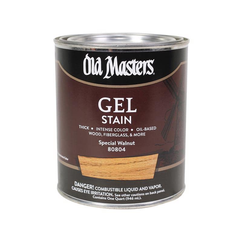 Old Masters Semi-Transparent Special Walnut Oil-Based Gel Stain 1 qt ...