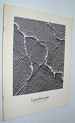 Landscape, Volume 25, Number 2, 1981: Bassett, Thomas J.; Seager, Joni ...