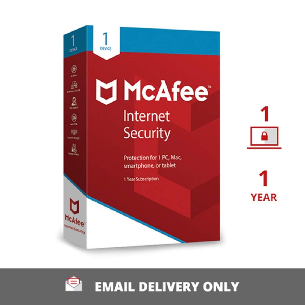 McAfee Internet Security (Windows / Mac / Android / iOS) - 1 User, 1 ...