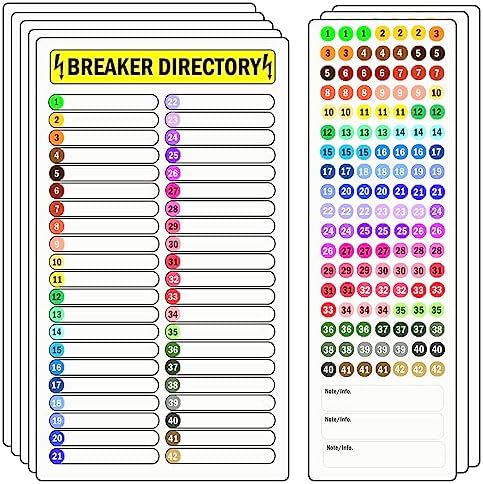 Amazon.com: Breaker Panel Labels Circuit Breaker Labels 9 Pcs ...