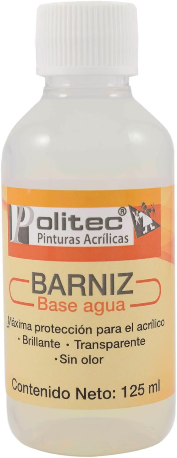 Politec Barniz Acrílico Brillante sin Olor - Protección Máxima para tus Creaciones - 125ml ...