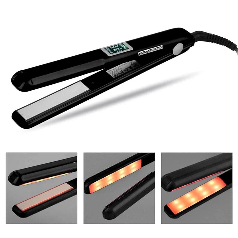 Ultrasonic Infrared Hair Care Iron Recovers The Damaged Hair LCD ...