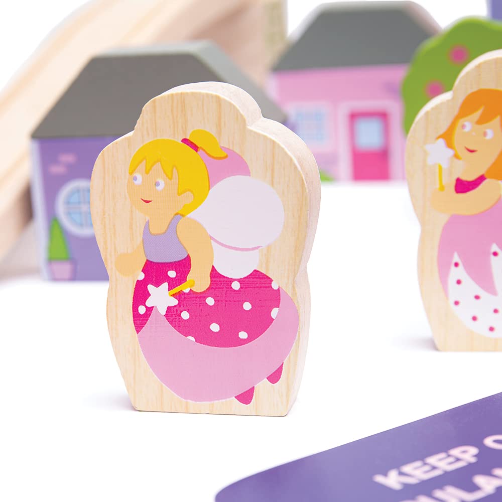 Bigjigs Rail Fairy Town Train Set Wooden Toys Wooden Train Set Gifts For 4 Year Old Girl bigjigs-rail-fairy-town-train-set-wooden-toys-wooden-train-set-gifts-for-4-year-old-girl
