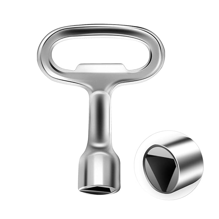 Buy Meter Box Key, Gadom Metal Triangular Socket Spanner Key for Gas ...