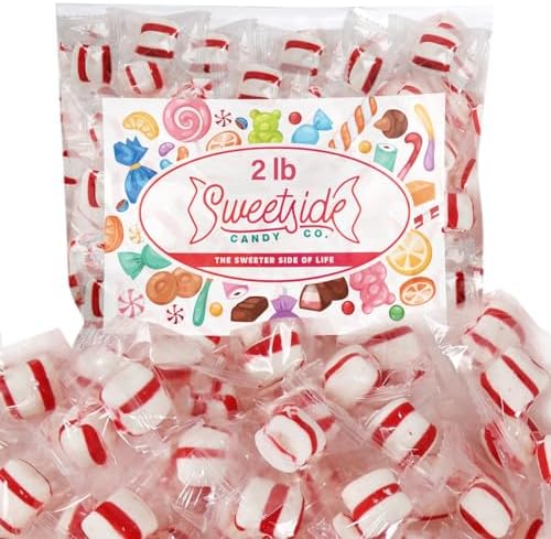 Amazon.com : Soft Peppermint Candy Mints, 2lb mints bulk individually ...