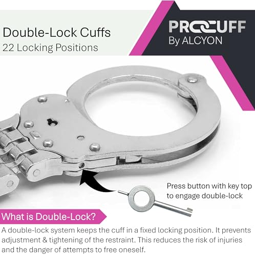 Pro-Cuff Professional Handcuffs. Police & Military Grade. Heavy-Duty ...