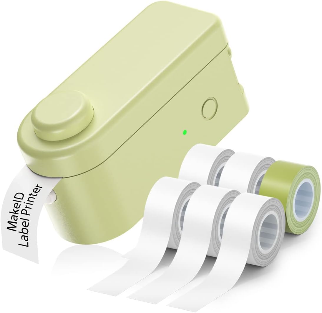 Amazon.com : Makeid Label Maker Machine with Tape HD with 6 Tapes ...