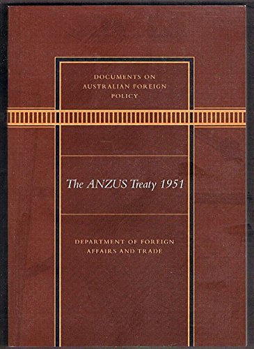 The Anzus Treaty 1951: Holdich, Roger: 9781876534080: Amazon.com: Books