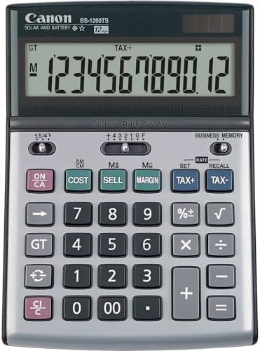 Amazon.com : CNMBS1200TS - Canon BS1200TS Desktop Calculator : Office ...