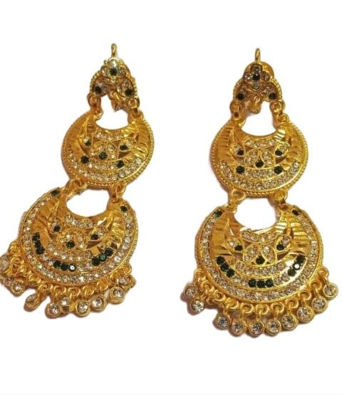 Traditional Earring/Golden Rajputi Earrings/Rajwada design Earrings ...