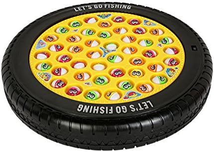 Buy Rowan Yellow Fishing Game – Small Musical Rotating Fishing Toy for ...