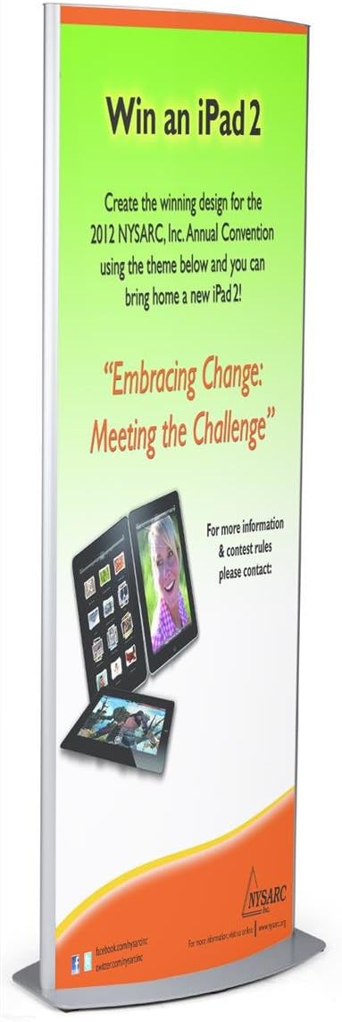 Amazon.com : Silver Finish Double-Sided Advertisement Display, Aluminum ...