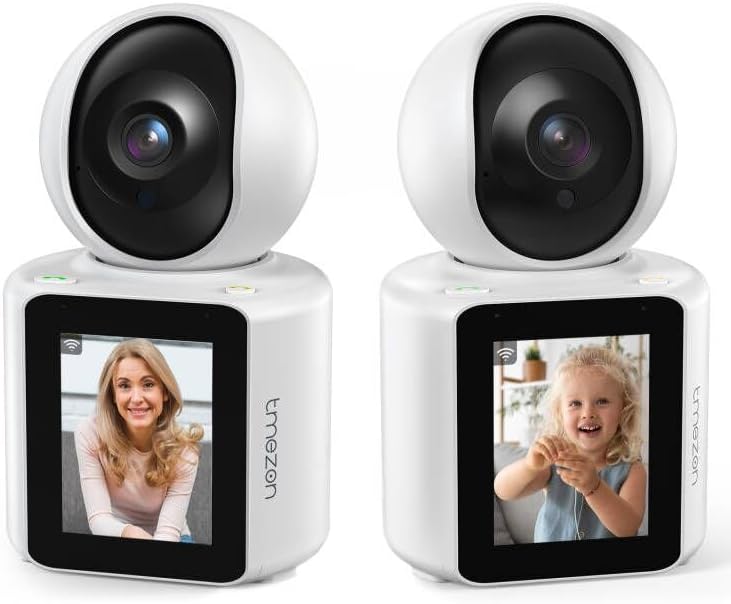 Amazon.com : TMEZON 2pk Two Way Audio Video Pet Dog Camera with Speaker ...