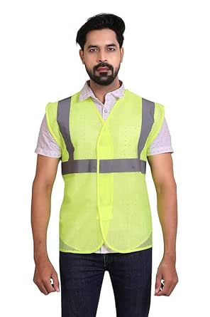 ReflectoSafe Fluorescent Jacket for Safety Reflective for Cycling ...