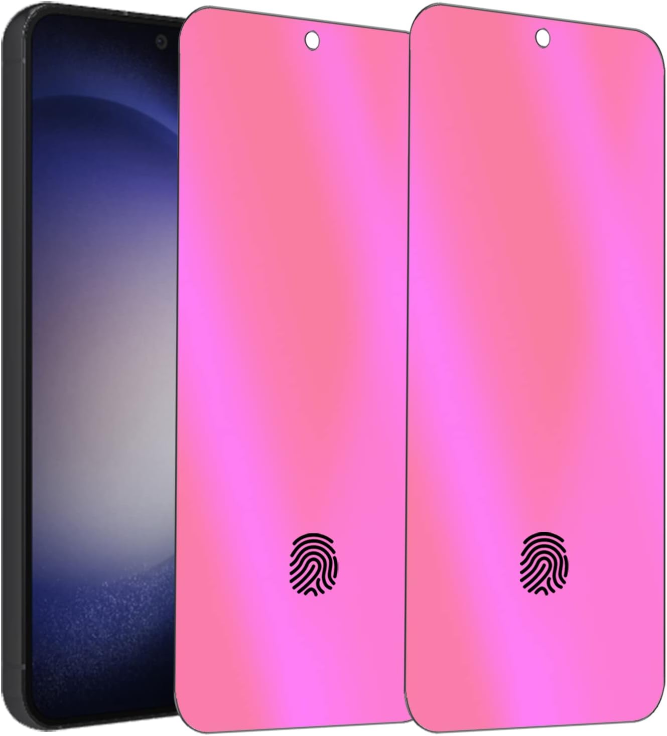 Amazon.com: BWEDXEZ 2 Pack Anti-Blue Privacy Tempered Glass for Samsung ...