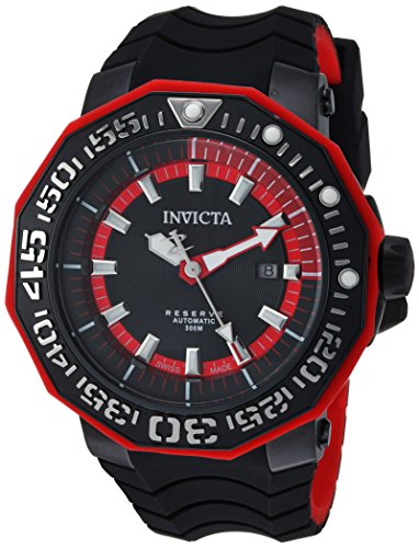 Invicta Men's 'Reserve' Automatic Stainless Steel and Silicone Casual ...
