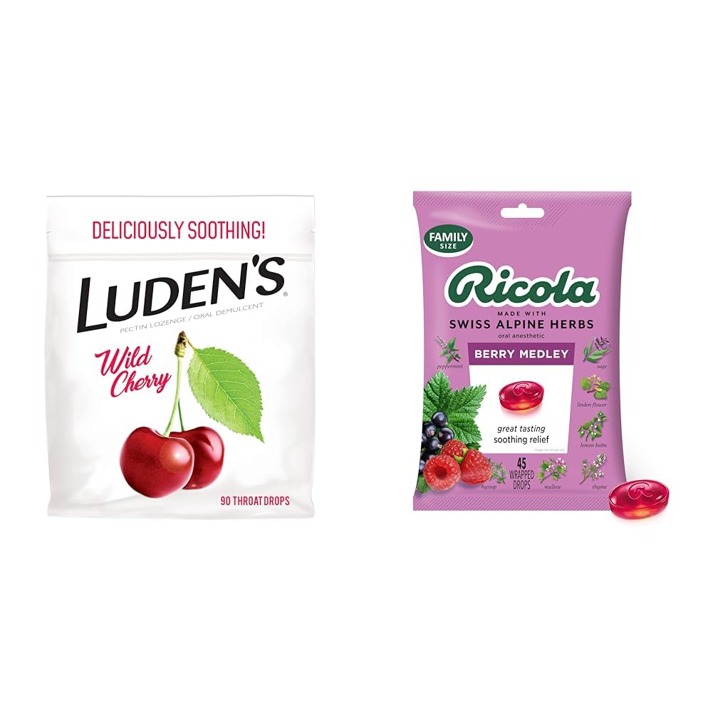 Amazon.com: Ludens Deliciously Soothing Throat Drops, Wild Cherry ...