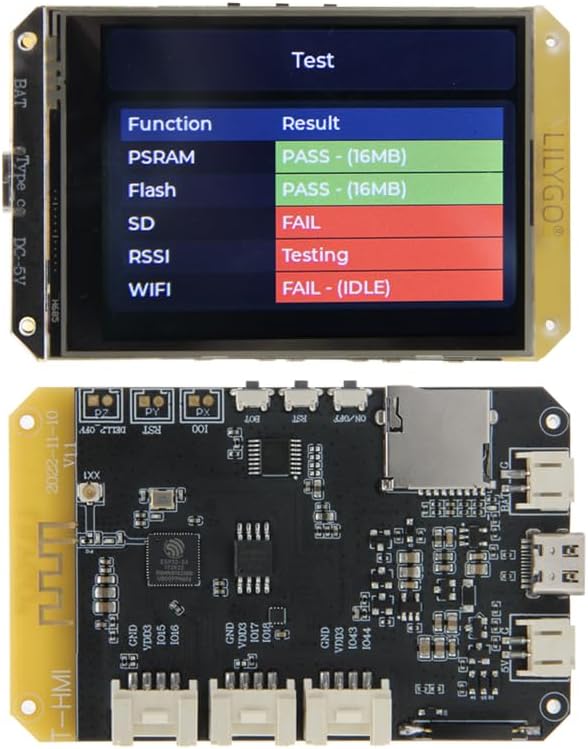 Amazon.com: LILYGO T-HMI ESP32-S3 2.8 inch ST7789 LCD Touch Display ...
