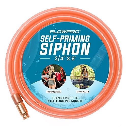 Snapklik.com : FlowPro Multipurpose Self-Priming Gas Siphon 3/4 X 8 ...