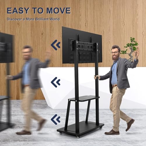 Snapklik.com : Maiproo Mobile TV Cart Rolling Floor Stand For 32-70 ...
