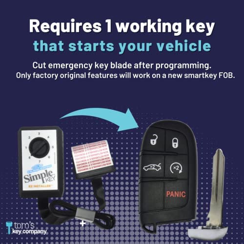Car Keys Express Simple Key Remote Compatible with Chrysler Dodge and ...