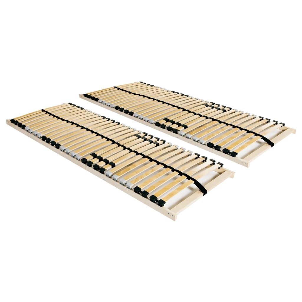 Vidaxl 2x Slatted Bed Bases With 28 Slats 7 Zones | Desertcart KUWAIT