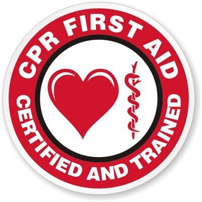 Amazon.com : CPR First Aid - Certified And Trained (with Heart ...