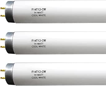 F14T12 CW 15 Inch 14 Watt T12 Cool White Fluorescent Bulb,Replacement ...